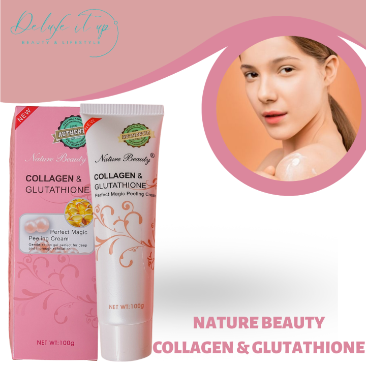 Nature Beauty Collagen and Glutathione perfect magic peeling cream ...
