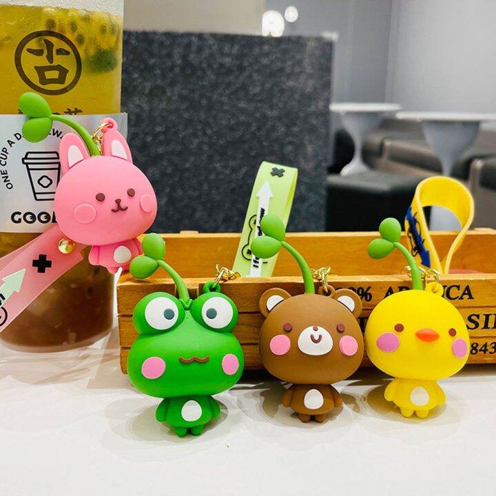 DSFDF กุญแจหัวเข็มขัดรถพวงกุญแจชายหมีของขวัญกบเป็ดสีเหลืองพวงกุญแจรถ ...