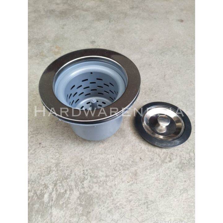 HPP Afur Saringan Bak Cuci Piring Dapur Pvc bibir stainless | Lazada ...