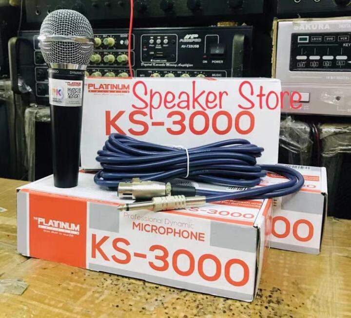 Original KS-3000 Professional Dynamic microphone with heavy duty mic ...