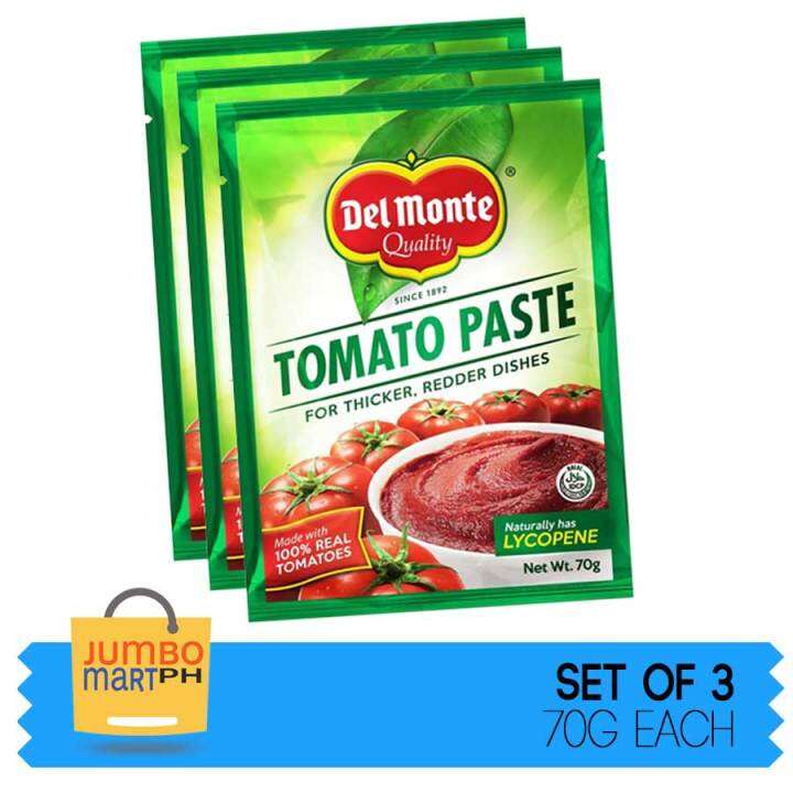 DEL MONTE TOMATO PASTE 70G / SET OF 3 | Lazada PH