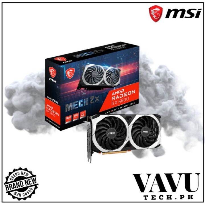 MSI Radeon™ RX 6600 MECH 2X 8GB GDDR6 Video Graphics Card | Lazada PH