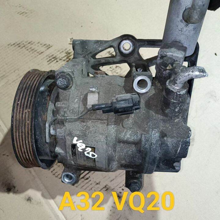 NISSAN CEFIRO A32 VQ20 CAR AIR COND COMPRESSOR PUMP USED ORIGINAL AUTO ...