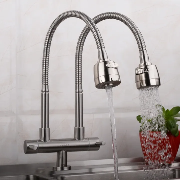 Multifunctional Stainless Steel Single Cold Water Faucet Double Double ...