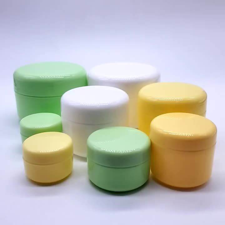10g 20g 30g 50g 100g Portable Plastic Cosmetic Empty Jars Botol Putih