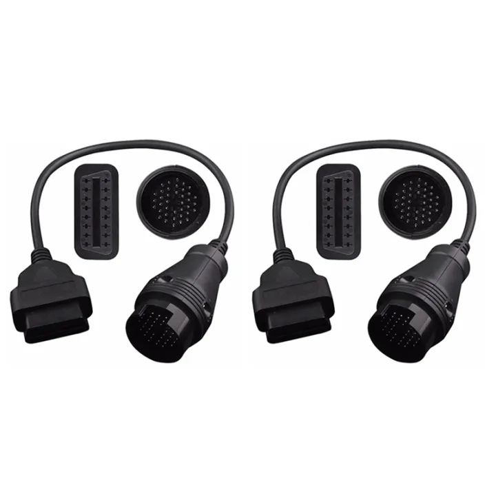 2X for Benz MB 38 Pin to 16 Pin OBD2 OBD II Diagnostic Adapter for ...