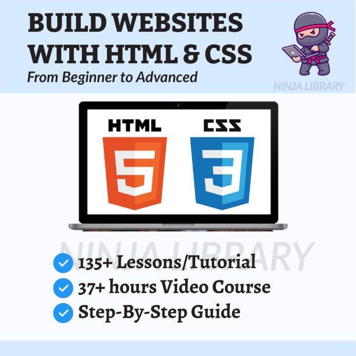 Video Course Build Website With Html And Css Python C C C C Java Programming Php Css Scala