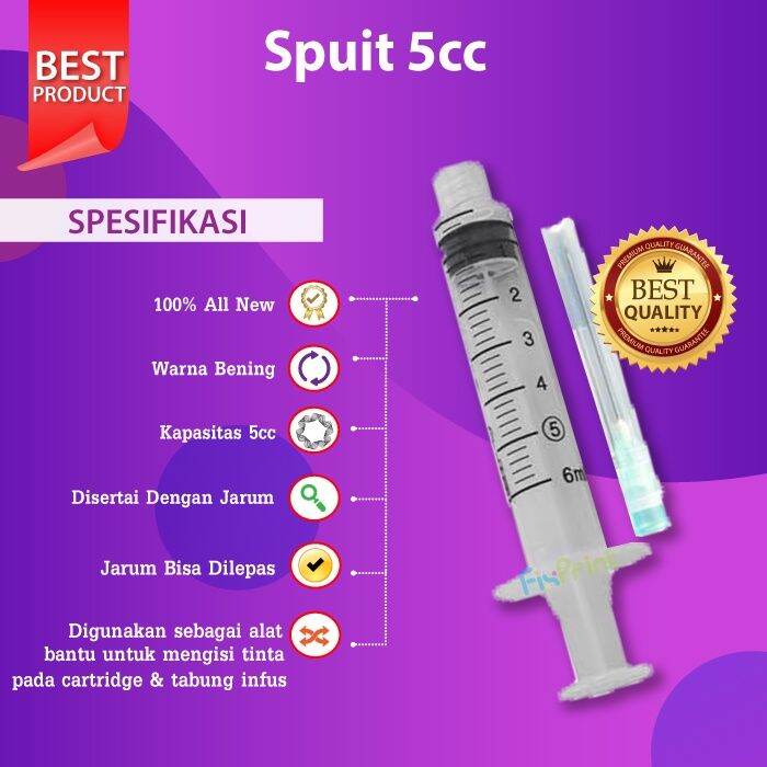 Suntikan Refill Tinta Catrid ukuran 5cc plus jarum | Lazada Indonesia