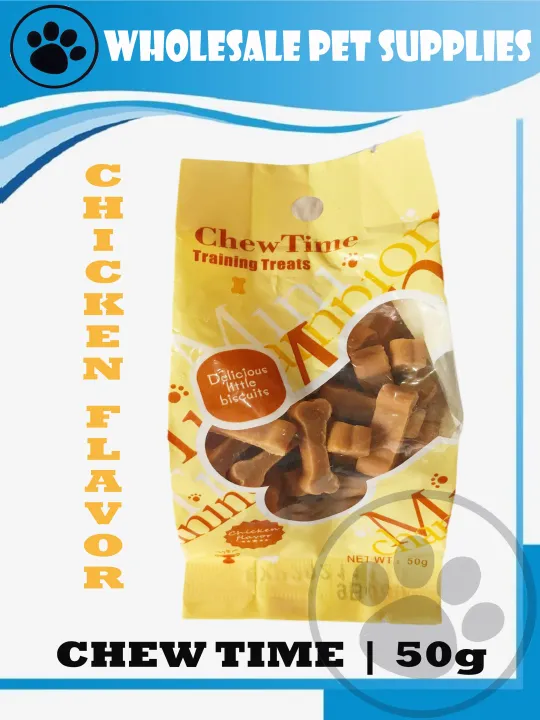 CHEW TIME Training Treats (CHICKEN flavor) 50g | Lazada PH