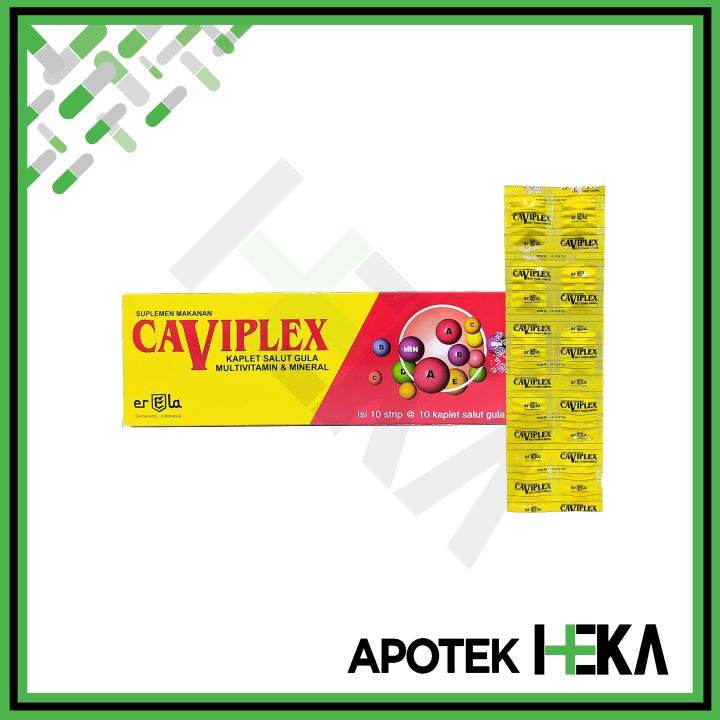 Caviplex Tablet Multivitamin Mineral Box isi 10x10 | Lazada Indonesia