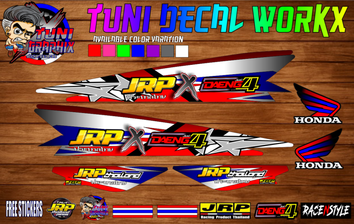 HONDA TMX ALPHA 125 JRP X DAENG SAI4 v3 THAILAND DECAL | Lazada PH