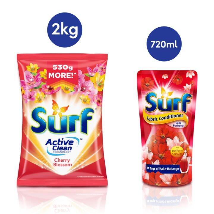 Surf Antibacterial Laundry Powder Detergent 2.2kg + Surf Fabric ...