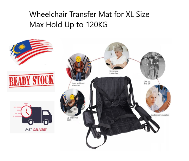 Wheelchair Transfer Mat For Elderly Bedridden patients easy carry to ...