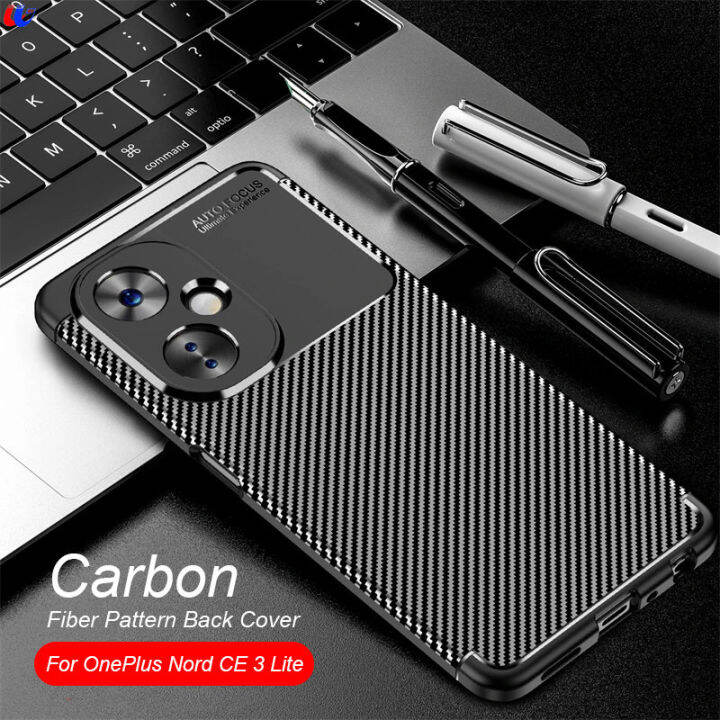 Matte Carbon Fiber Soft Case For OnePlus Nord CE 3 Lite 5G Cover Silicone Shockproof Fundas One ...