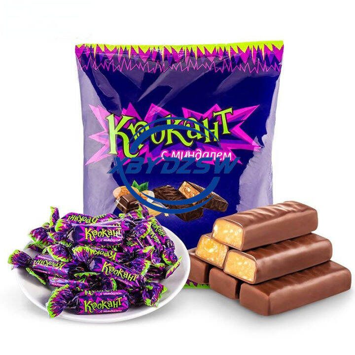 【XBYDZSW】 Authentic Russian Purple Candy ขนมช็อกโกแลตลูกอม 500g ...