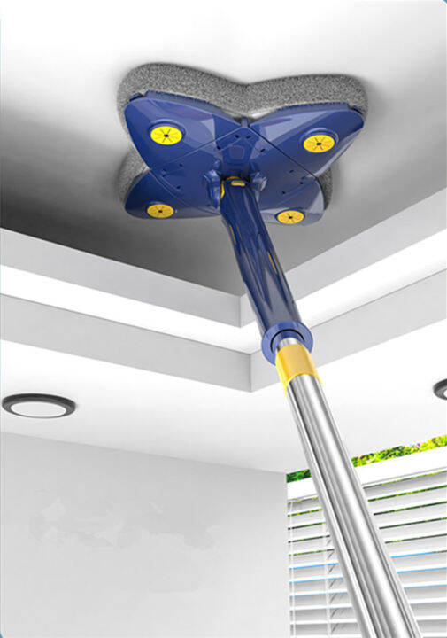 Foldable Twist Mop Self-wringing 360 Free Hand Wash Squeeze X-type ...