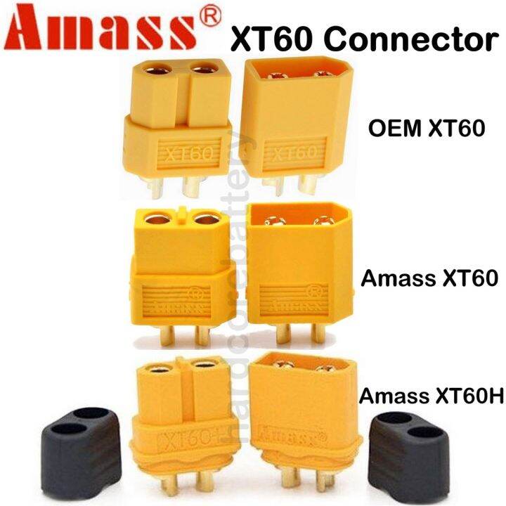 Amass XT60 XT60H Connector Plug Socket Adapter Male Female Li-po lithium ion RC Battery car ...