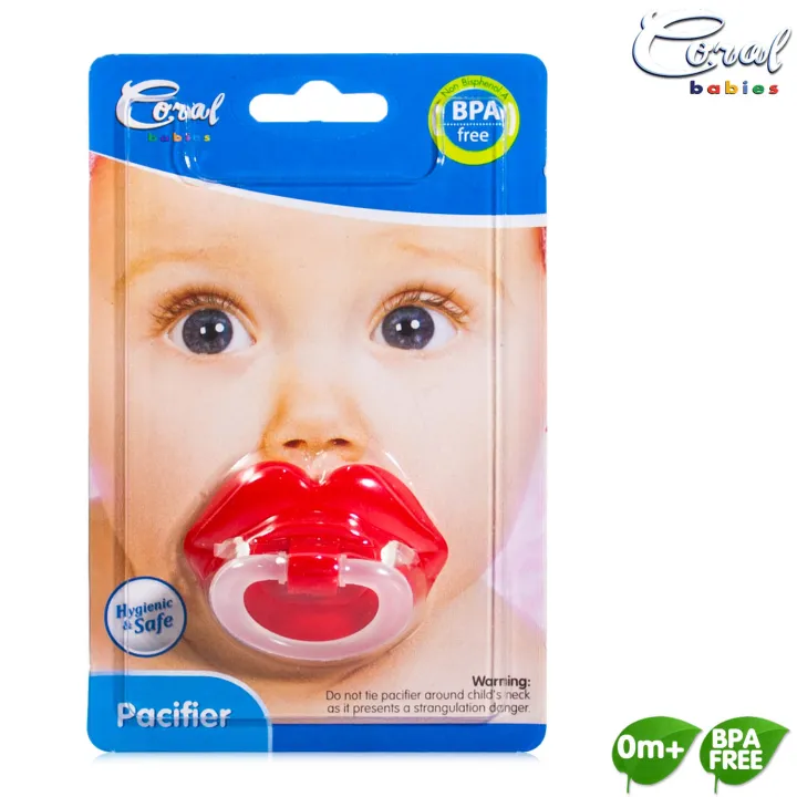 Coral Babies Silicone Orthodontic Lips Pacifier with Cover | Lazada PH
