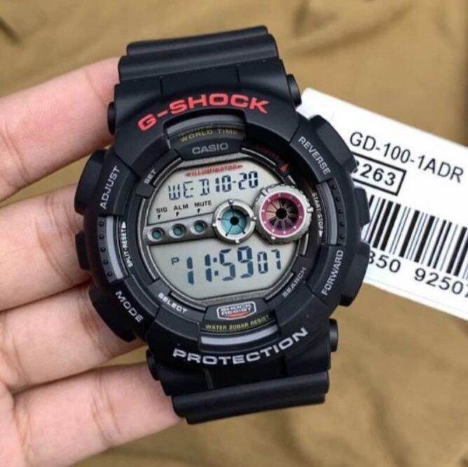 ORIGINAL G SHOCK GD100 / GD-100-1A / GD 100 U.S Grade Japan Movement ...