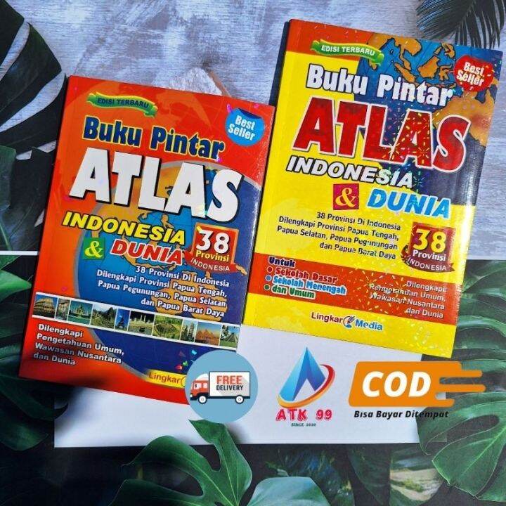 Buku ATLAS DUNIA 38 Provinsi/Buku Atlas/Peta Dunia/Atlas Terlengkap | Lazada Indonesia