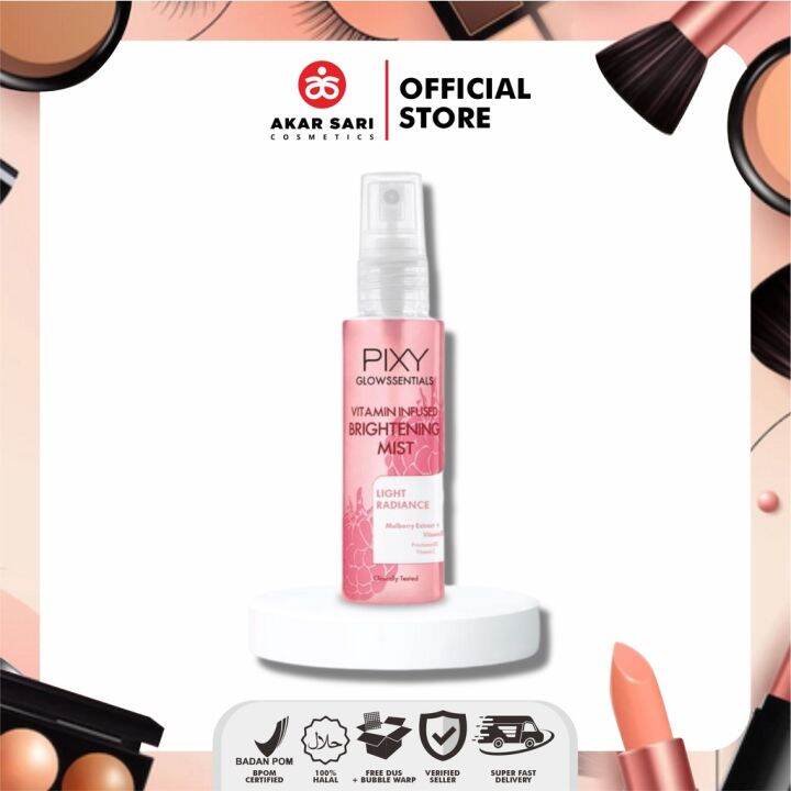 PIXY GLOWSSENTIALS VITAMIN INFUSED BRIGHTENING MIST - Face Mist 60 ml ...