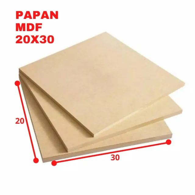 PAPAN MDF UKURAN 20X30CM TEBAL 6MM A4 HIASAN DINDING/ READY STOCK ...