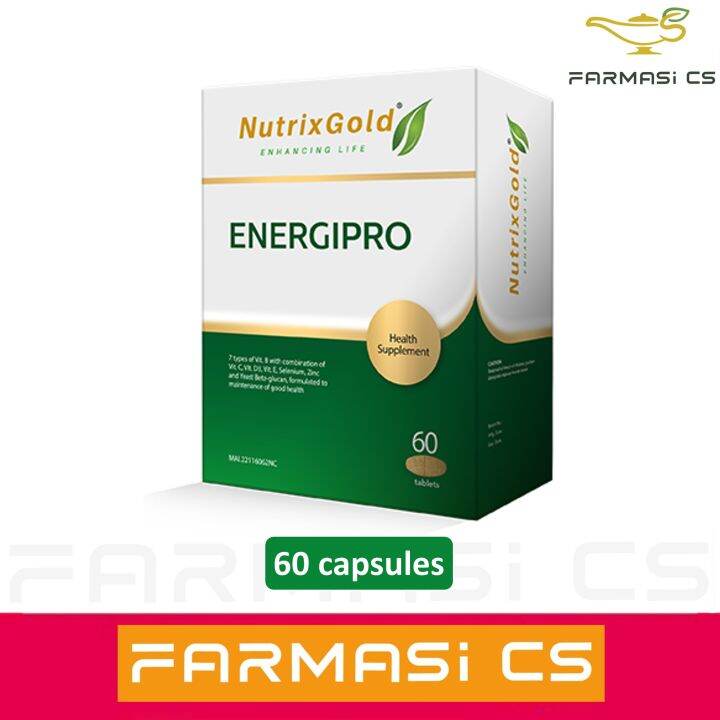 Nutrixgold Energipro 60 Tablets EXP:02/2025 [Support Health Immune ...