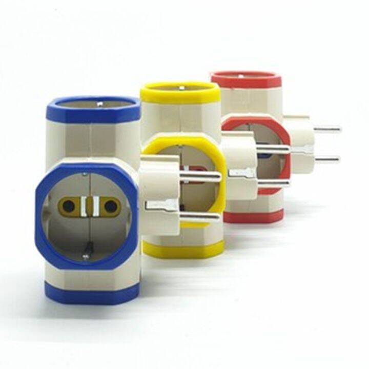 Stop Kontak 3 Lubang Steker Listrik T Colokan Listrik Tee 3 Lubang ...