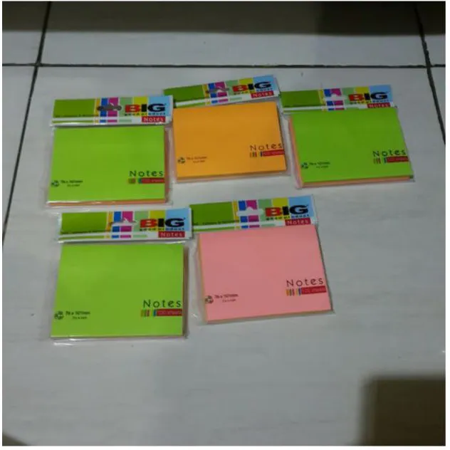 Sticky Notes / Post It BIG 76 x 101mm ( Tumpuk ) 100 Sheets | Lazada ...