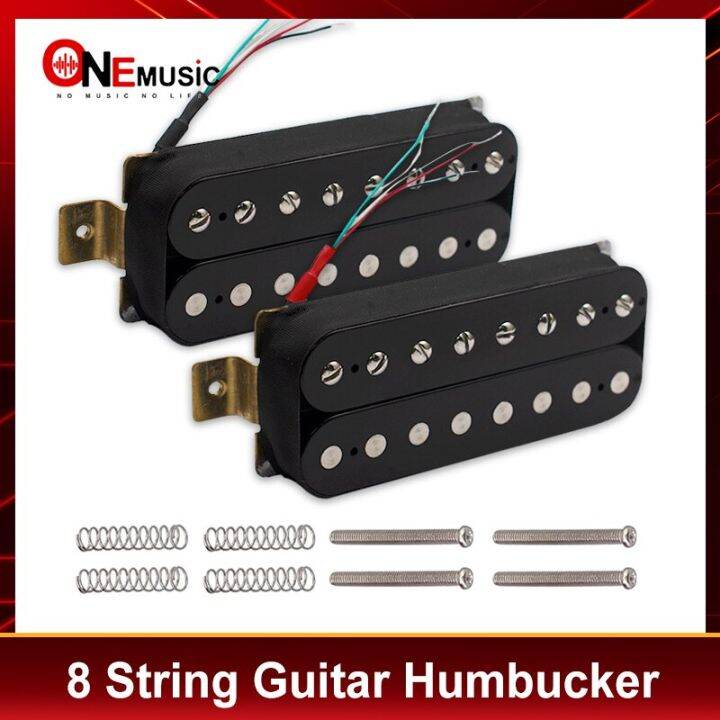 Dual Coil 8 String Electric Guitar Humbucker Pickups Neck & Bridge ...