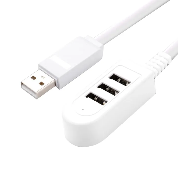 1 M 3 Port USB Hub Extend Cable USB 2.0 Splitter Wire Data Transfer ...