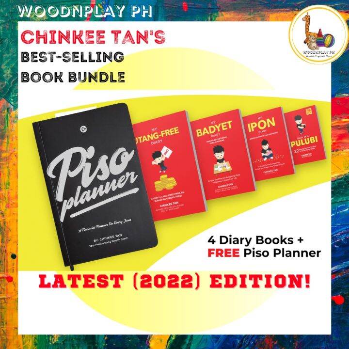immediate shipping 2022 Piso Planner Bundle with Pulubi Ipon Badyet Utang Free Diary by Chinkee ...