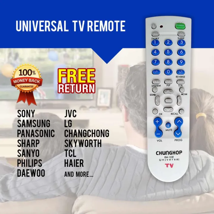 2021 CHUNGHOP 133E Universal TV REMOTE CONTROL | Lazada PH