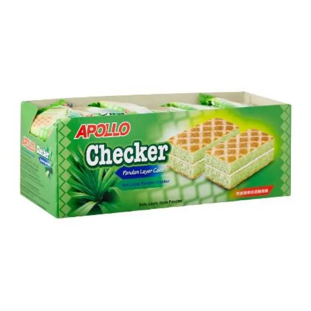 (18g x 24 pieces)APOLLO CAKE/ PANDAN CHECKER LAYER CAKE | Lazada