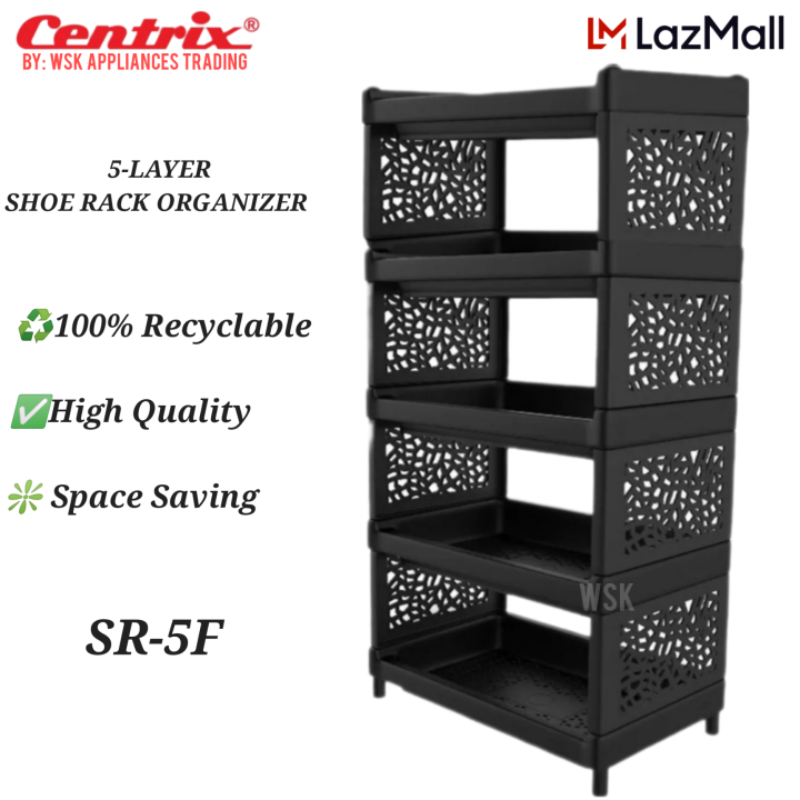 Centrix 5-Layer Multi-Function Shoe Rack Organizer SR-5F | Lazada PH