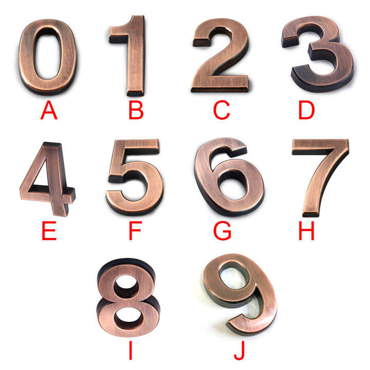 House Numbers for Outside Door Number Electroplating Door Marking ...