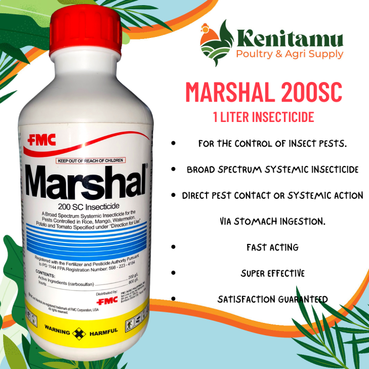 MARSHAL 200 SC 1L INSECTICIDE BY: FMC FOR PLANT CARE AND CROPS/ FAST ...