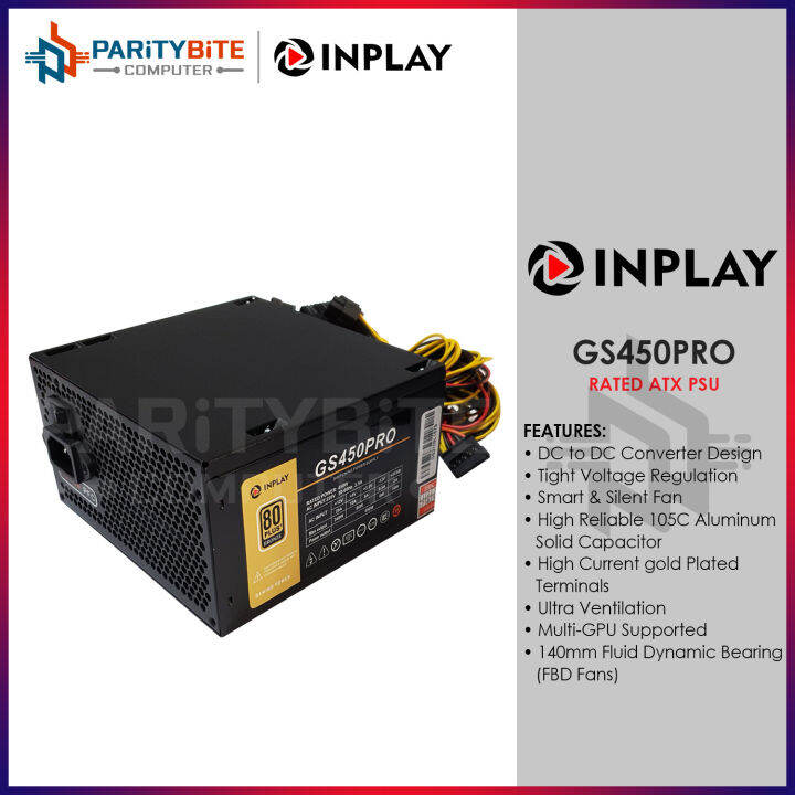 Inplay GS450PRO | True Rated Power Supply 450W 80+ Bronze | Lazada PH