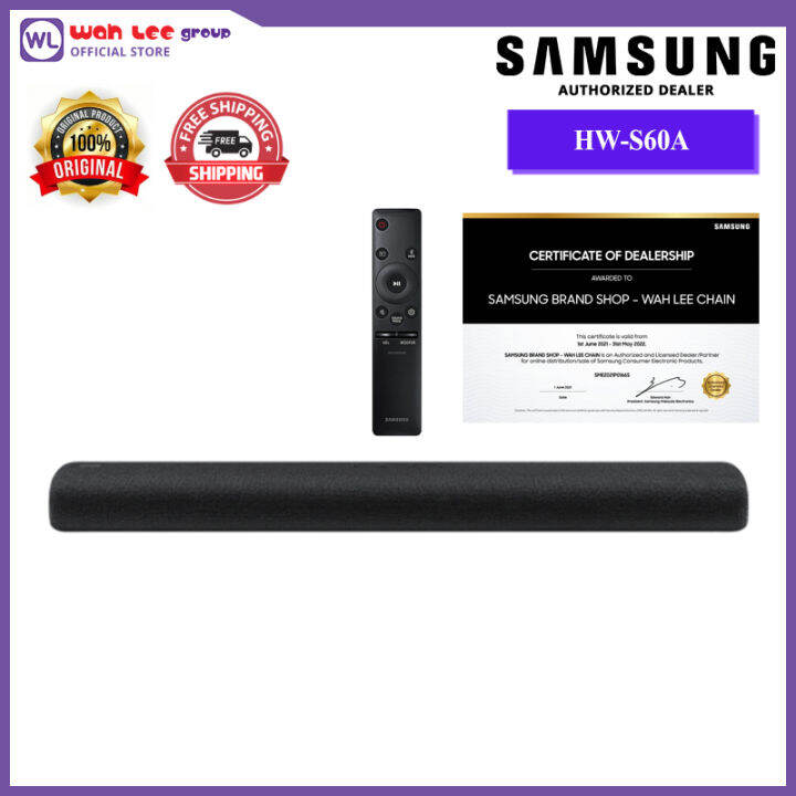 SAMSUNG HW-S60A 5.0ch All-in-One Soundbar w/ Acoustic Beam and Alexa ...