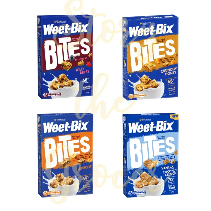 Weet-Bix Bites 500g [ Wild Berry / Apricot / Crunchy Honey / Vanilla ...