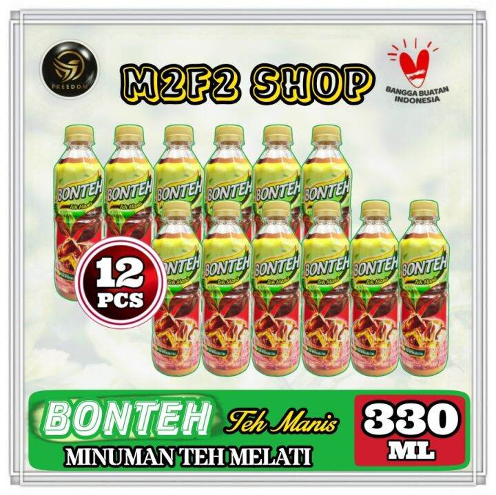 BONTEH Original Rasa Teh Melati Botol Pet - 330 ml (Kemasan 12 Pcs ...