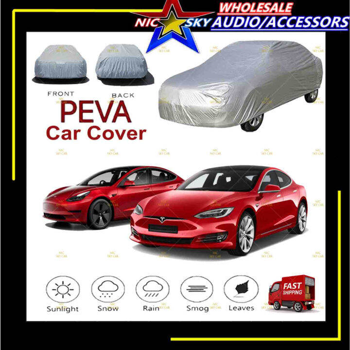 Tesla Model S Model 3 Car cover Peva Protection SunProoF & Waterproof ...