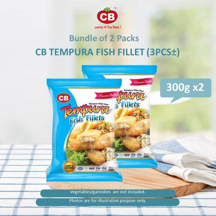 [Bundle of 2 Packs] CB Tempura Fish Fillet (3pcs±) (300g) / CB Mini ...