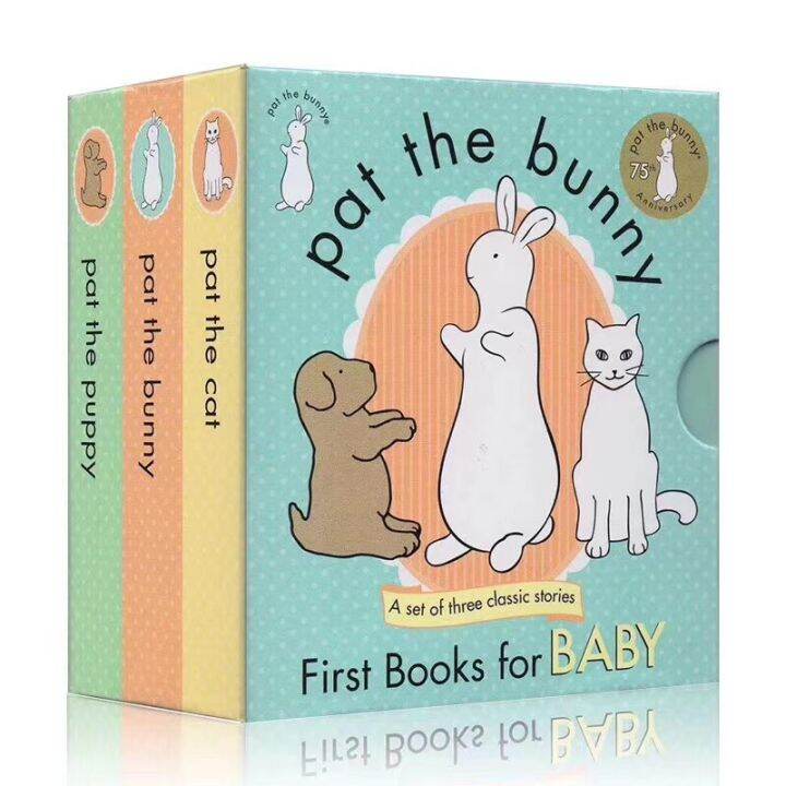 Pat the bunny patted the little rabbit touch cardboard book 3 sets of ...