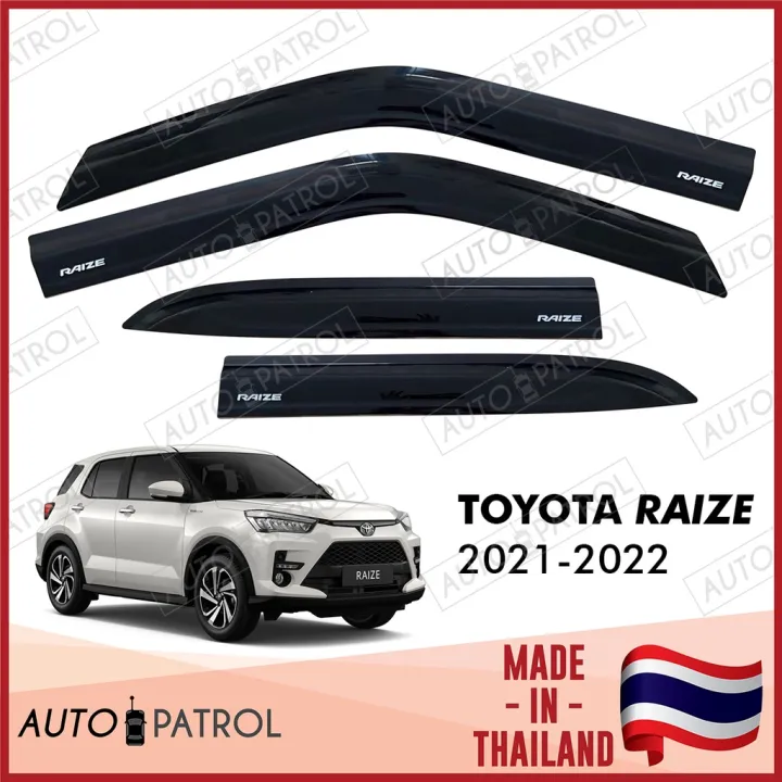 Pro ⊿Toyota Raize 2021-2022 OEM INJECTION Window Door Visor Black Rain ...
