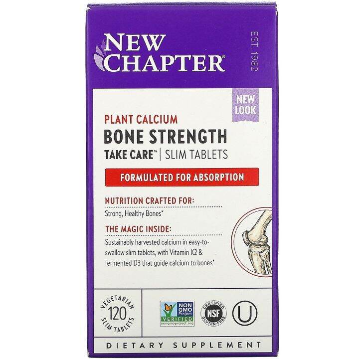 [PRE-ORDER] New Chapter, Bone Strength Take Care, 120 Slim Tablets | Lazada