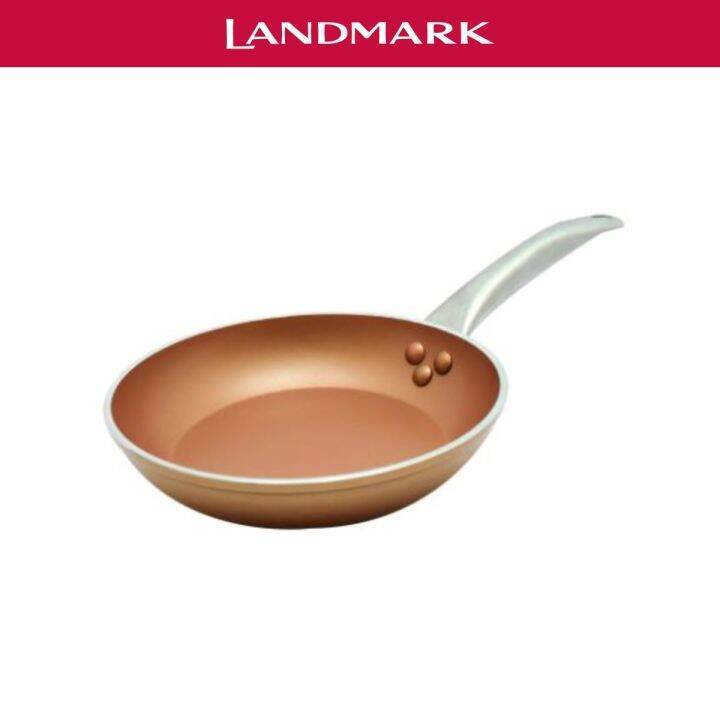 Masflex Copper Forged Frypan 30cm with Stainless Handle 30 x 9.7 x 30cm ...