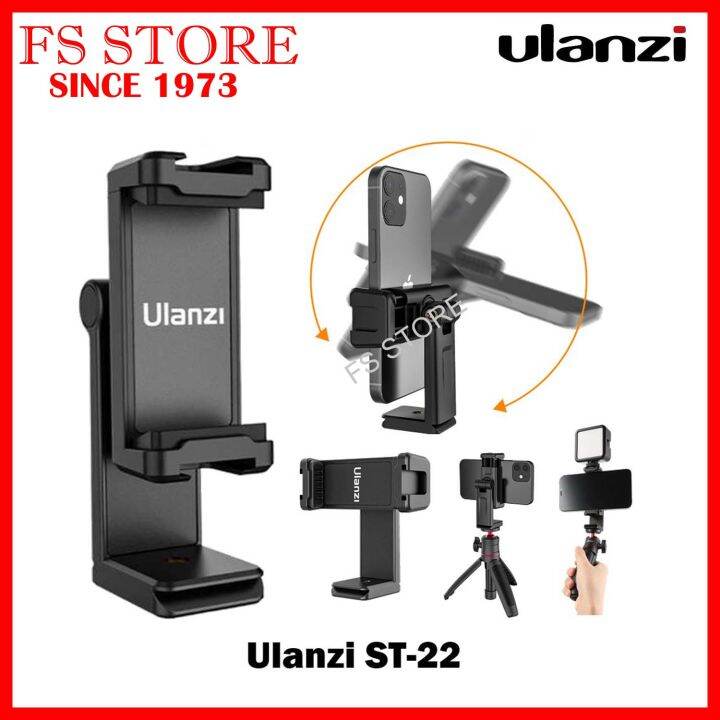 ULANZI ORIGINAL ST-22 ST22 HANDPHONE HOLDER TRIPOD MOUNT VERTICAL & HORIZONTAL ALL IN | Lazada