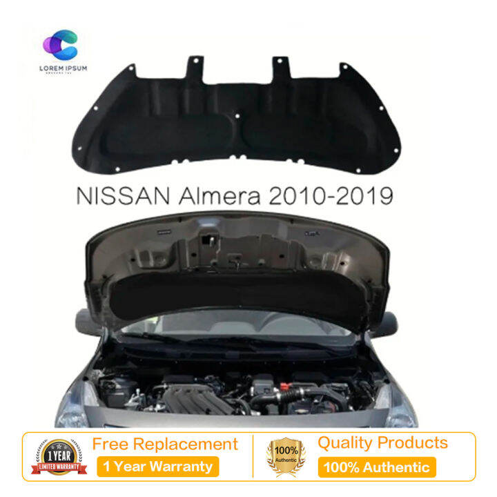 Car hood heat insulation cover for Nissan almera 2010-2019 front engine ...
