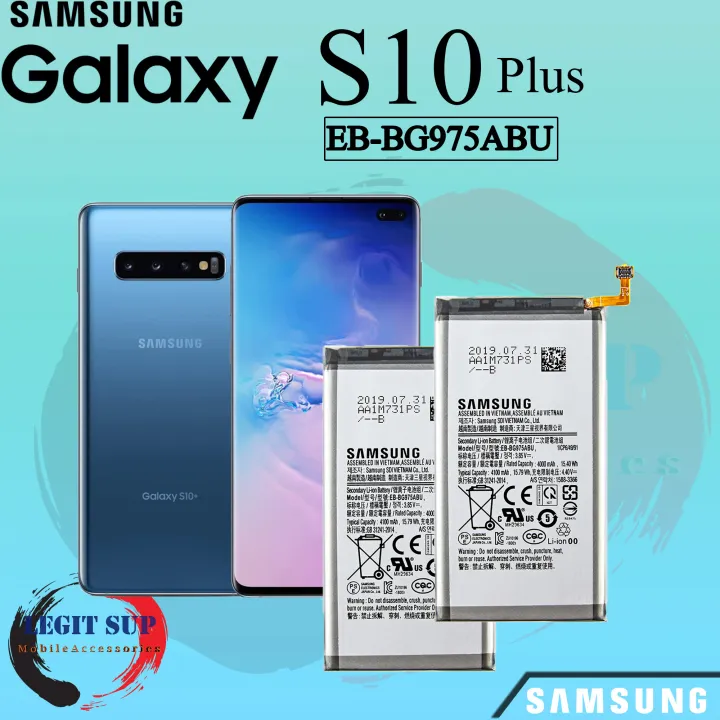 Samsung Galaxy S10 Plus Battery Model: EB-BG975ABU 4100mAh (Original ...